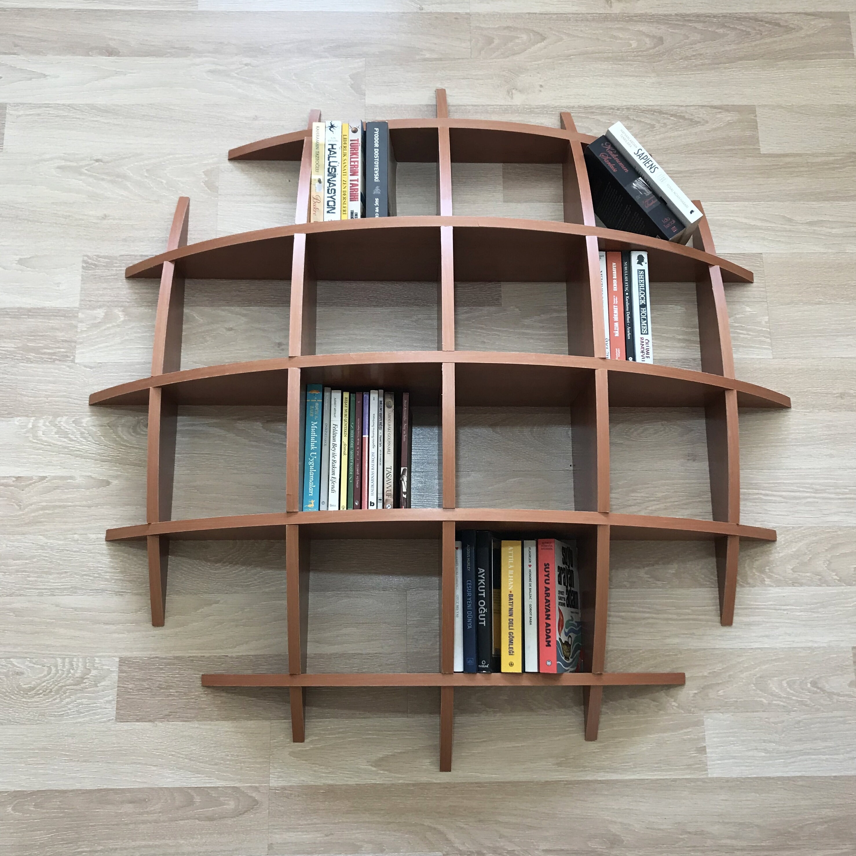 Wooden Wall Shelf, Hemispherical Shelf, Unique Home Decor Furniture ...