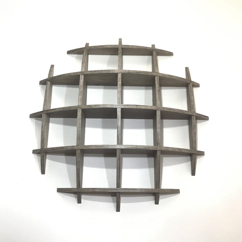 Wooden Wall Shelf, Hemispherical Shelf, Unique Home Decor Furniture ...