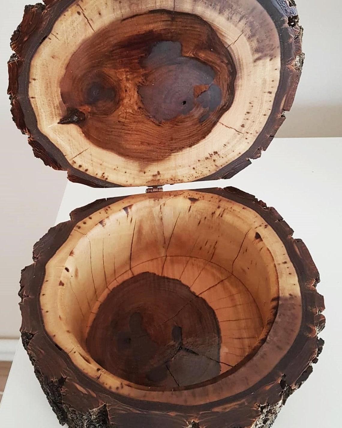 Wood Box Handmade Box Made of Tree Stump Jewelry Storage | Etsy