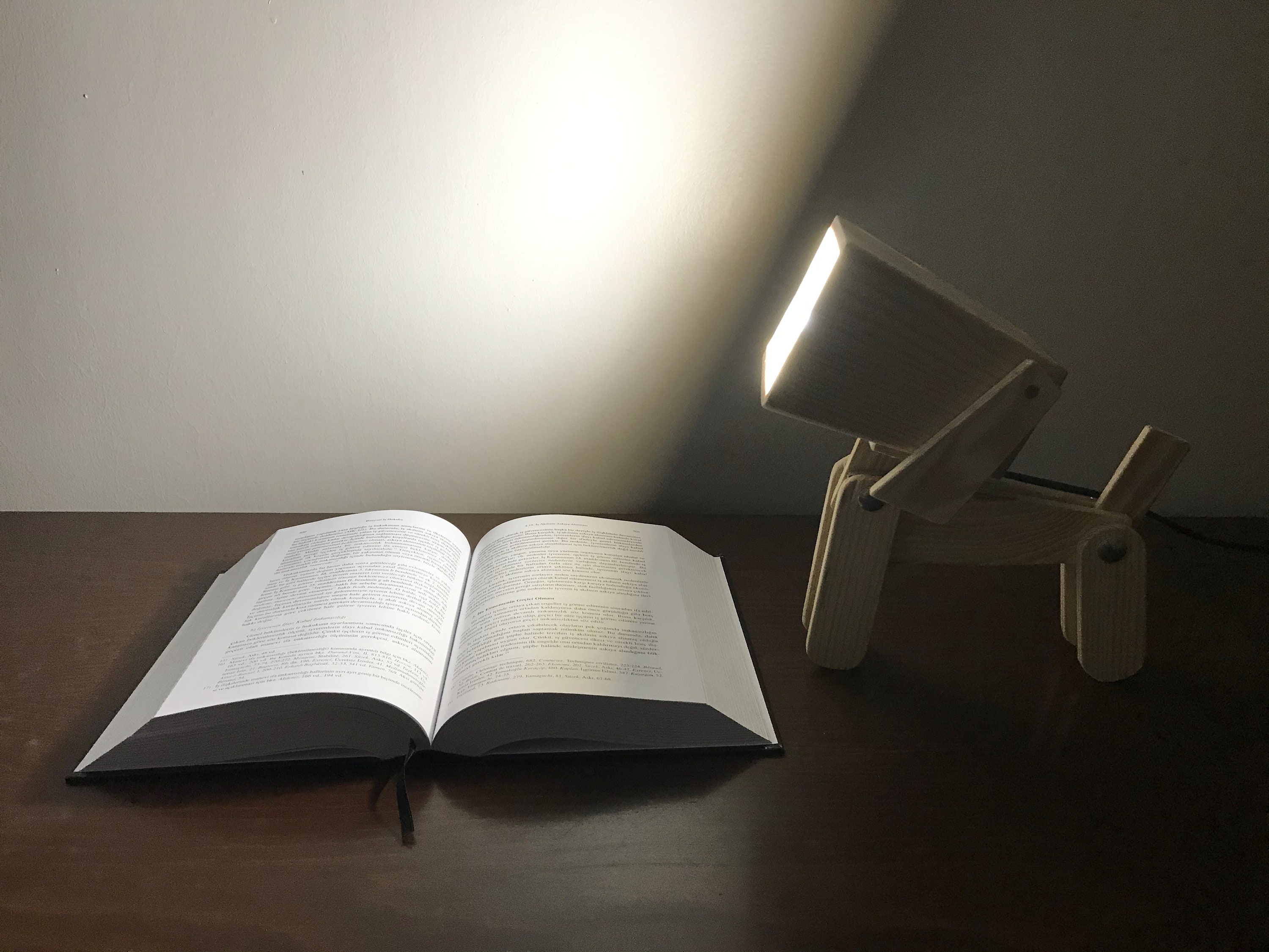 Personalized Wood Desk Lamp Adjustable Positions Table Lamp - Etsy