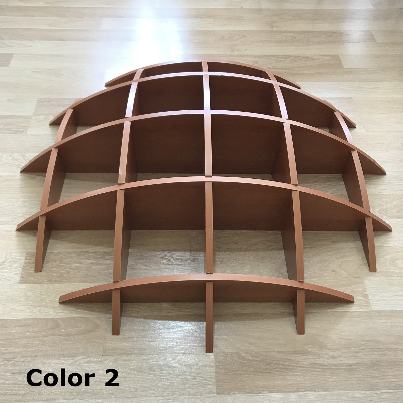 Wood Sphere Shelf Oval Rack Wooden Rustic Shelf Wall - Etsy UK