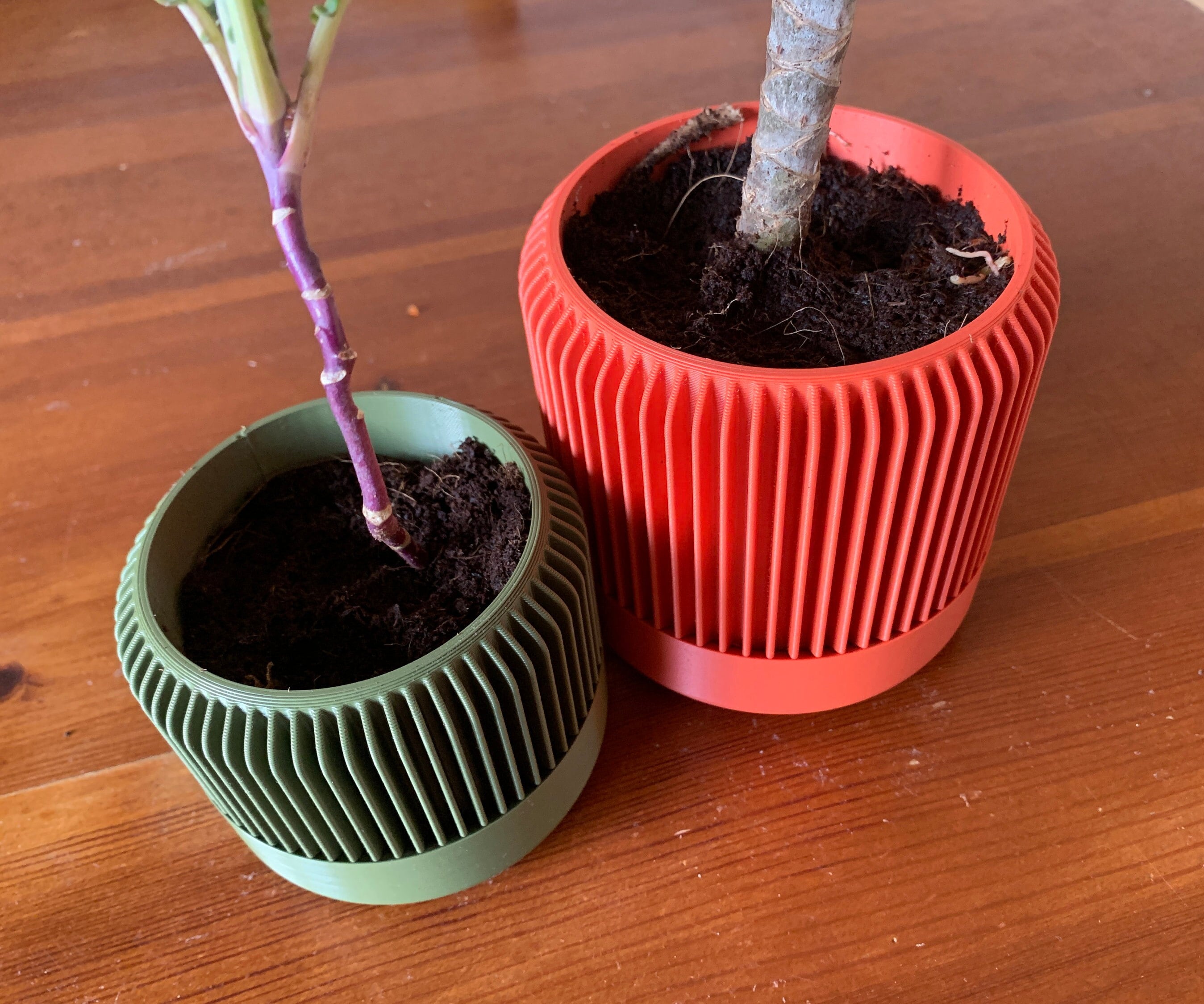 3D Printable Planter With Drip Tray STL File 4 Sizes - Etsy