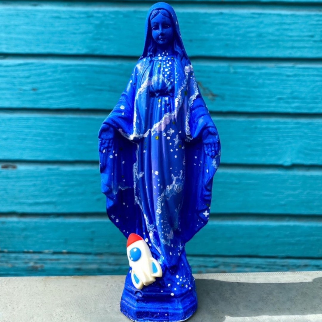 Virgin Mary Figure Cosmic Galaxy - Etsy