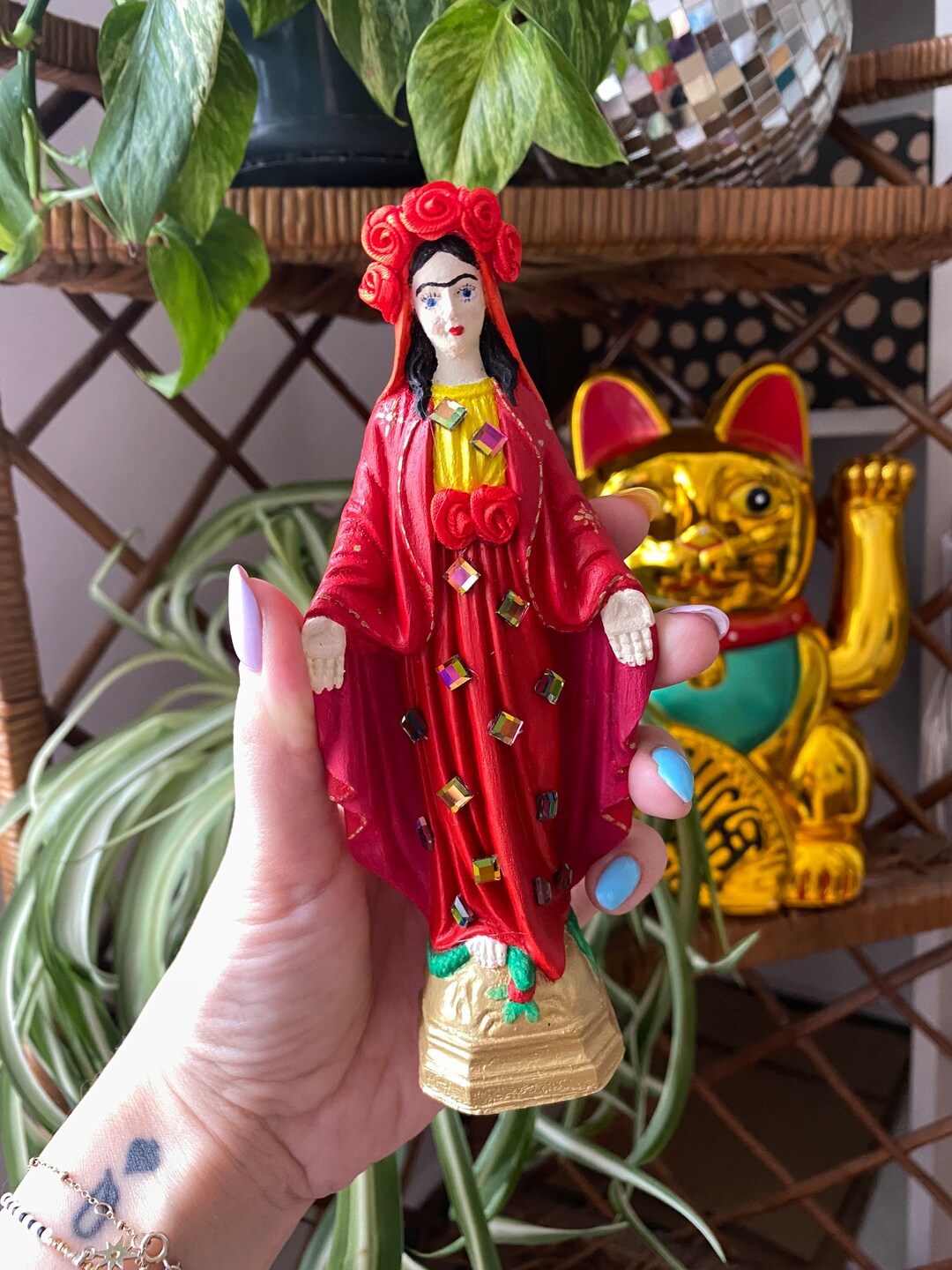 Virgin Mary Figure Frida Kahlo - Etsy
