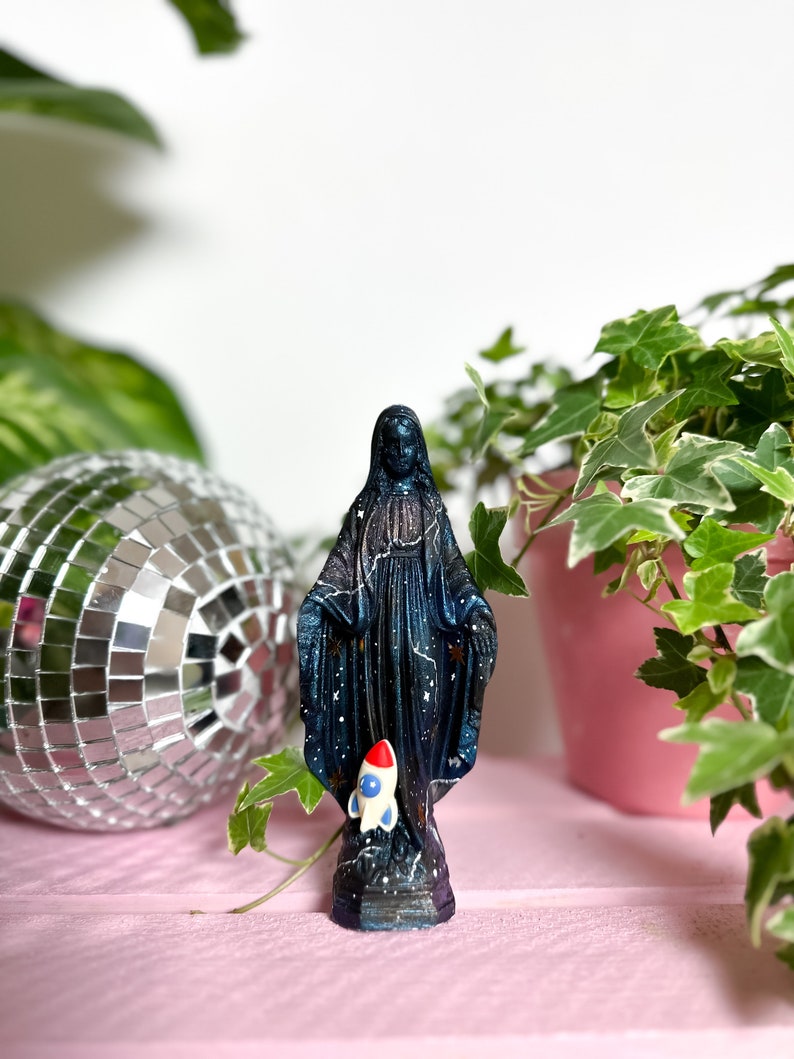 Virgin Mary Figure Galaxy Cosmic - Etsy