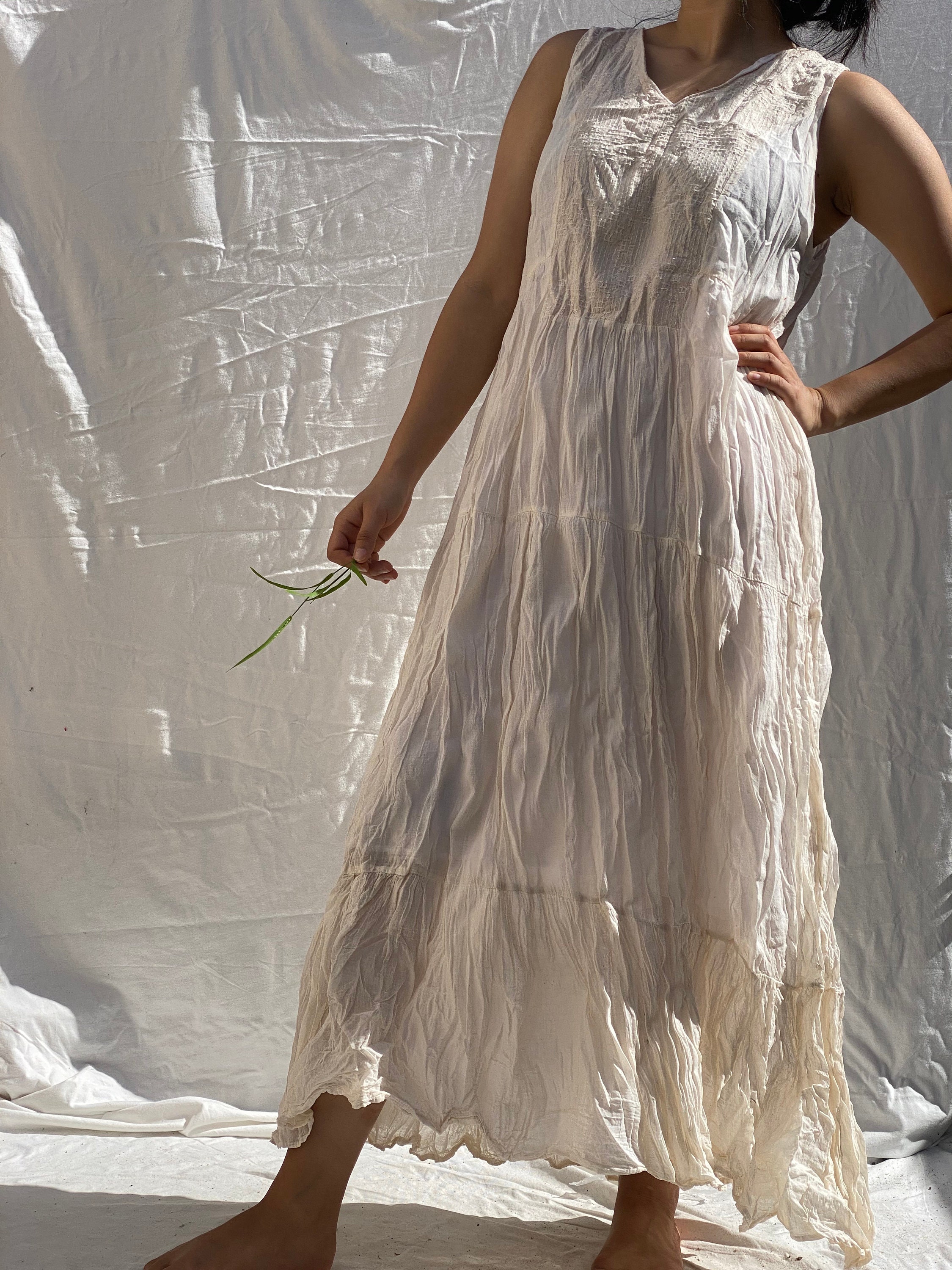 Linen Maxi Dress Summer Linen Dress Double Layer Linen - Etsy