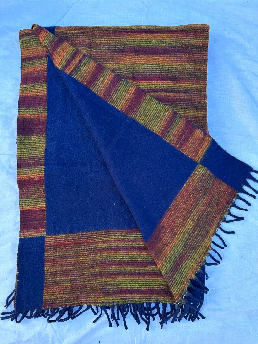 Oversize Pure Yak Wool Blanket, Yak Scarf, Yak Wool Scarf Wrap ...