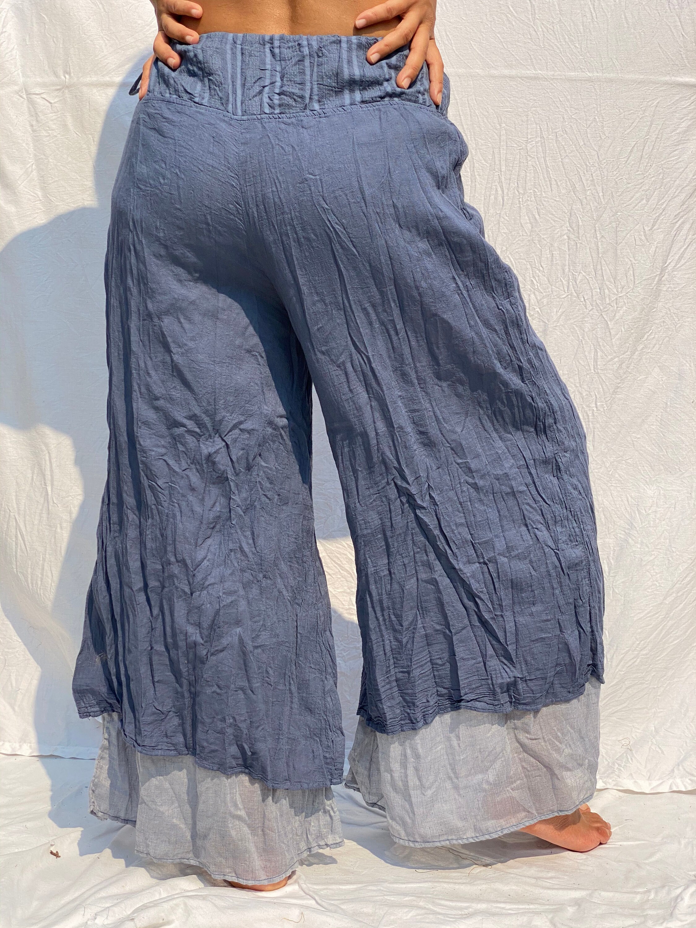 100% pure Linen pants Linen Trousers Linen pants Double | Etsy