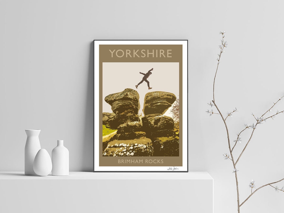 Yorkshire, Brimham Rocks, Digital Ink Art Print, Signed by the Artist ...