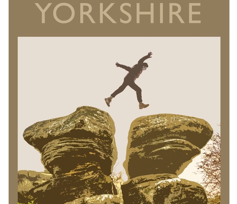 Yorkshire, Brimham Rocks, Digital Ink Art Print, Signed by the Artist ...