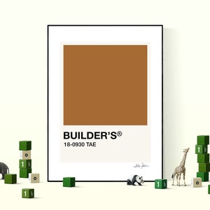 Tea Pantone Colour Guide Print, Original Design, Signed by the Artist ...