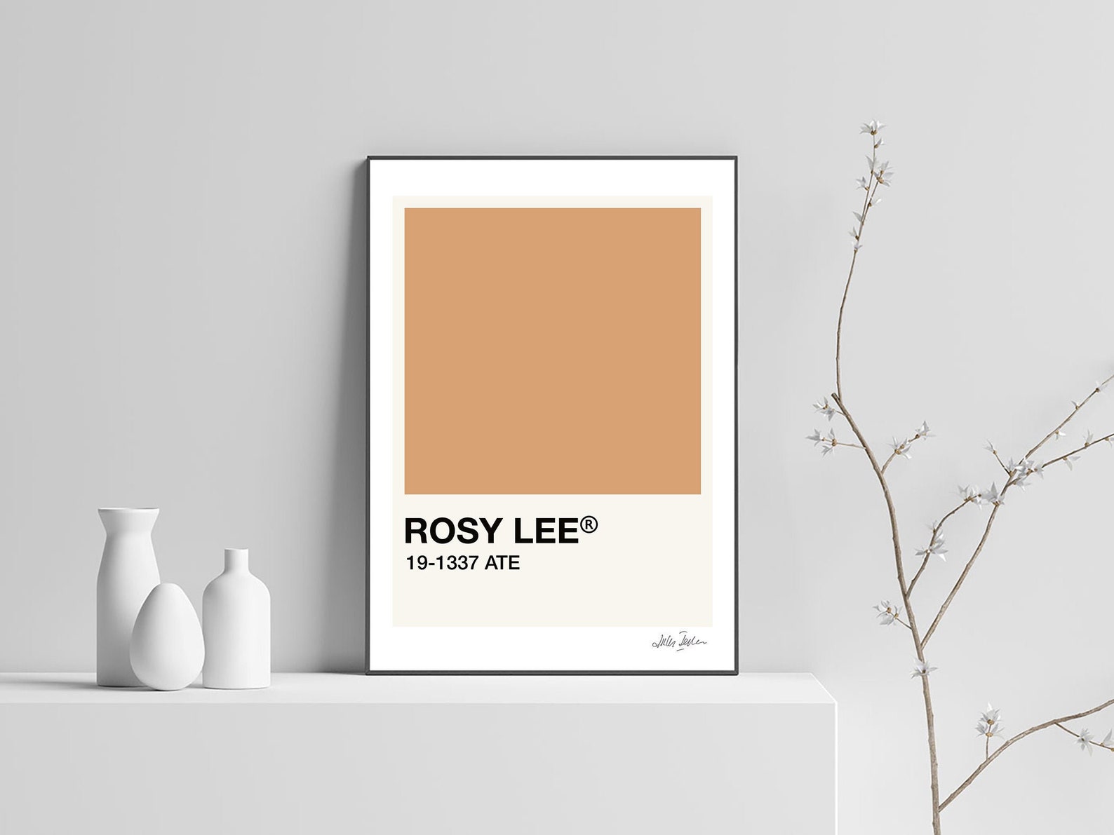 Tea Pantone Color Guide Print, Diseño Original, Firmado por el Artista ...