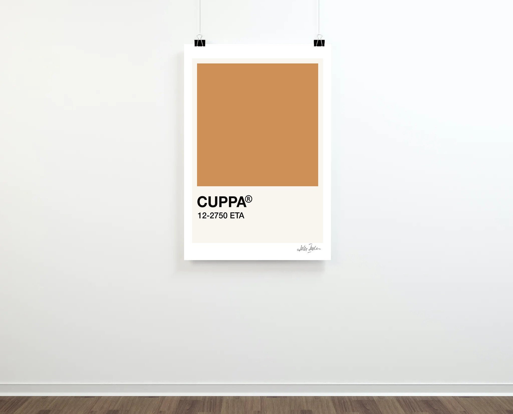 Tea Pantone Color Guide Print, Diseño Original, Firmado por el Artista ...