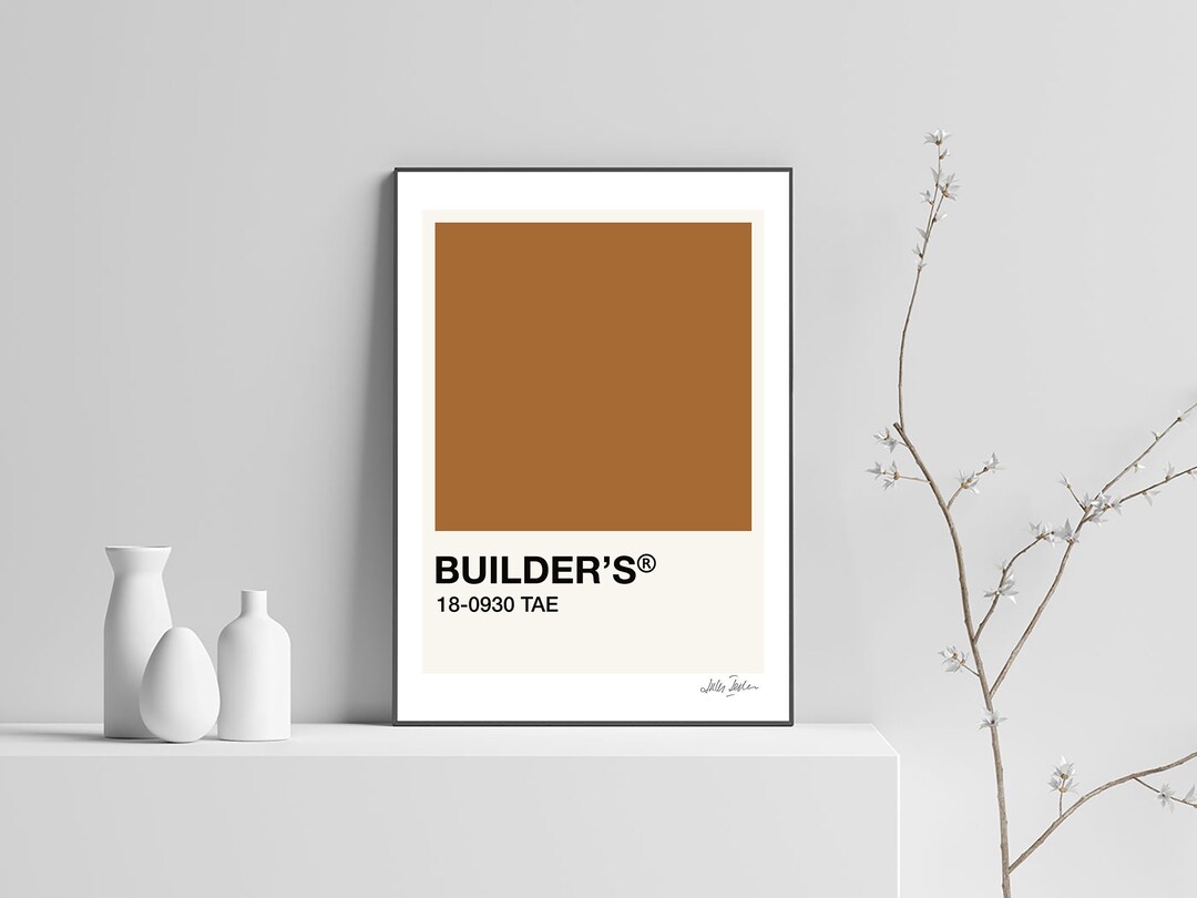 Tea Pantone Colour Guide Print, Original Design, Signed by the Artist ...