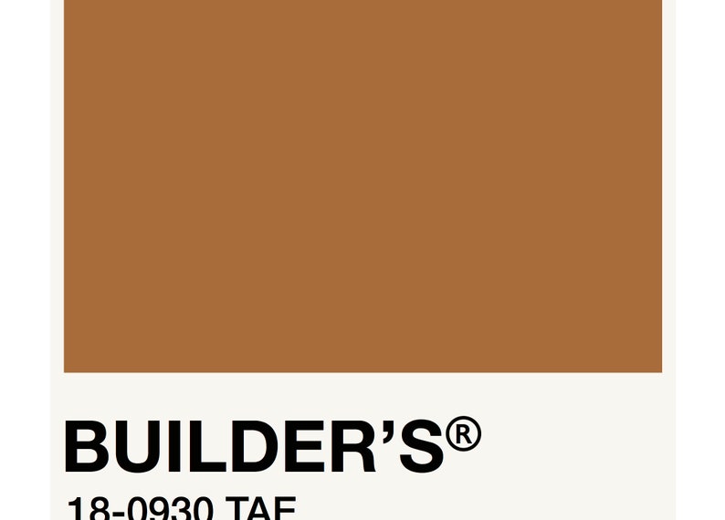 Tea Pantone Colour Guide Print, Original Design, Signed by the Artist ...