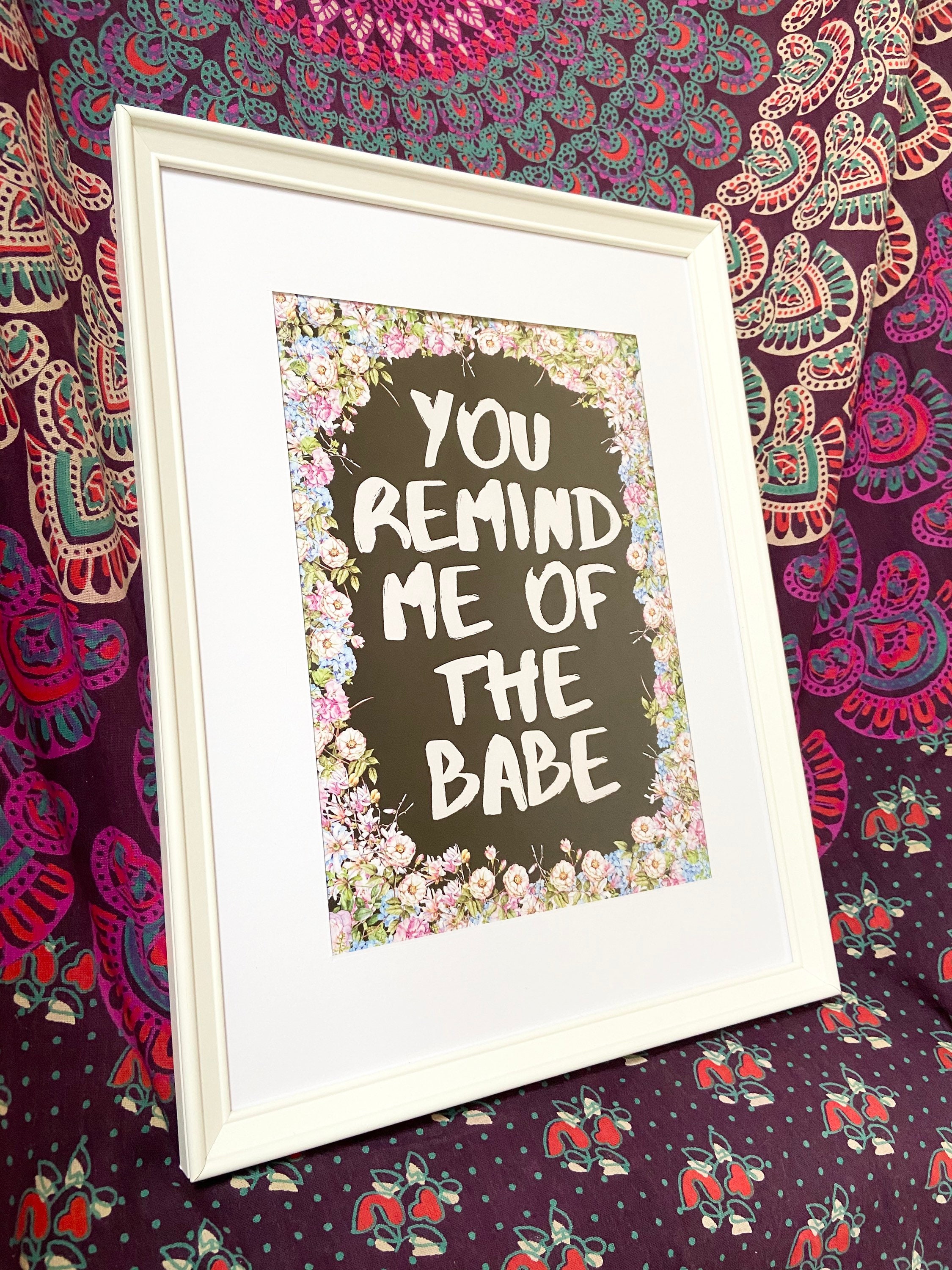 You Remind Me of the Babe Labyrinth A4 Poster Wall Art - Etsy UK