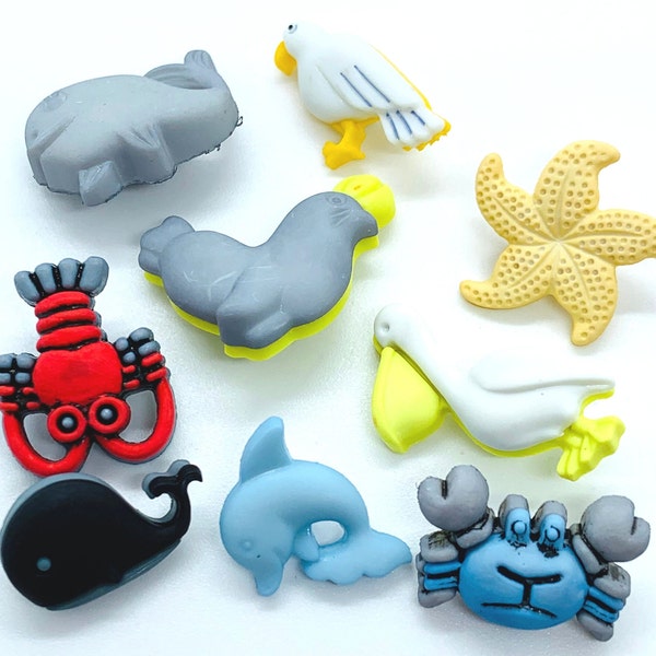 Beach Theme Buttons - Etsy