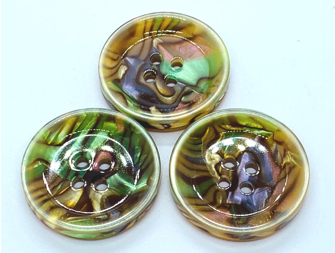 Resin, Round, Irregular Pattern, 4 Hole Button, Irregular Pattern of ...
