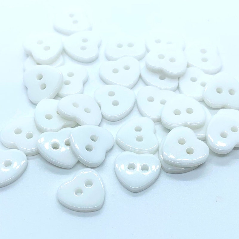 Tiny Heart Buttons - Etsy