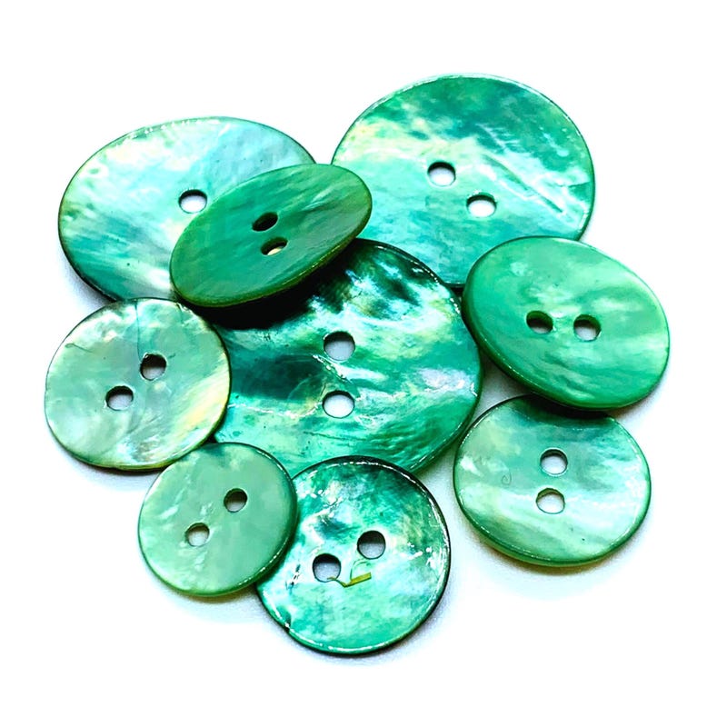 Green Buttons - Etsy