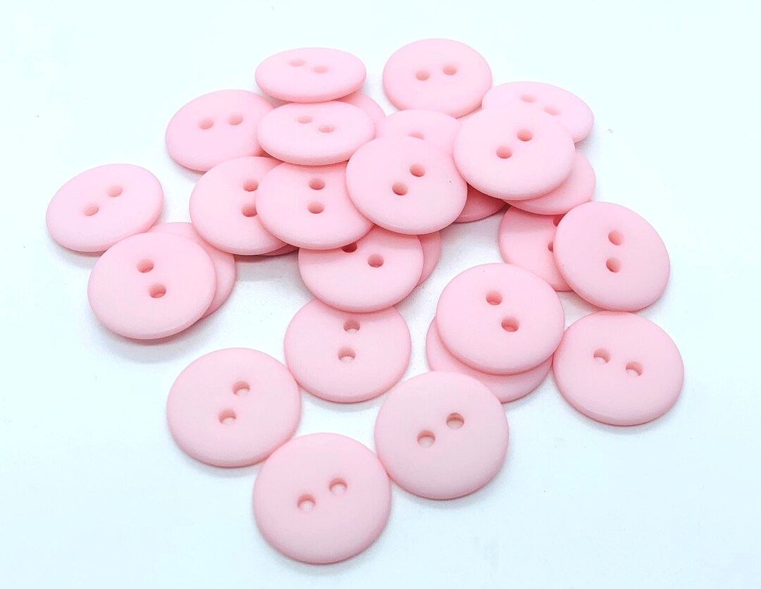 Pink Buttons, Resin 2 Hole Sewing Buttons, Garment Buttons, Craft ...