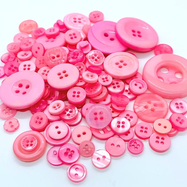 Pink Button - Etsy