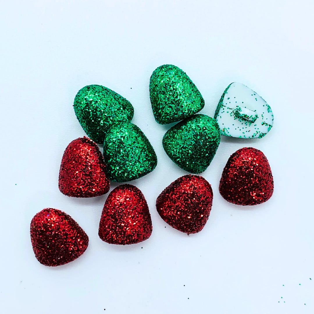 Christmas Gumdrops, Candy Button, Cooking Button, Food Button, Glitter ...
