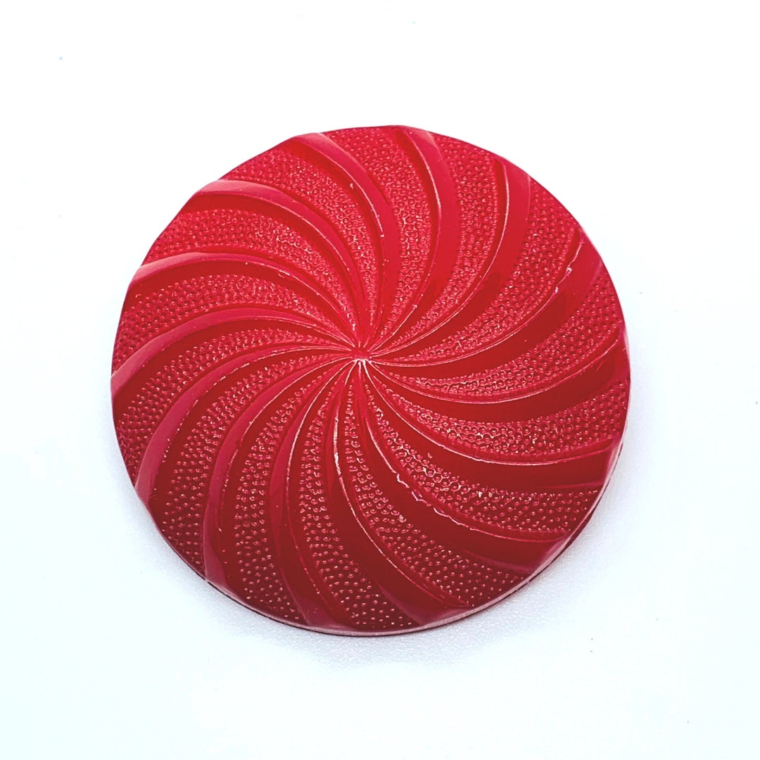 Extra Large Round Button, Red Button, 43mm Button, Sweater Button, Coat ...