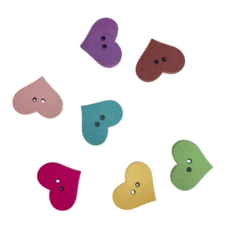 Heart Shaped Buttons - Etsy