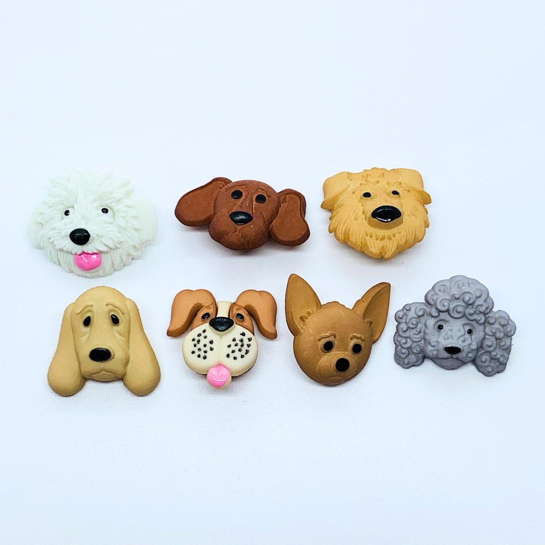 Dog Buttons, Animal Buttons, Poodle Button, Golden Retriever Button ...