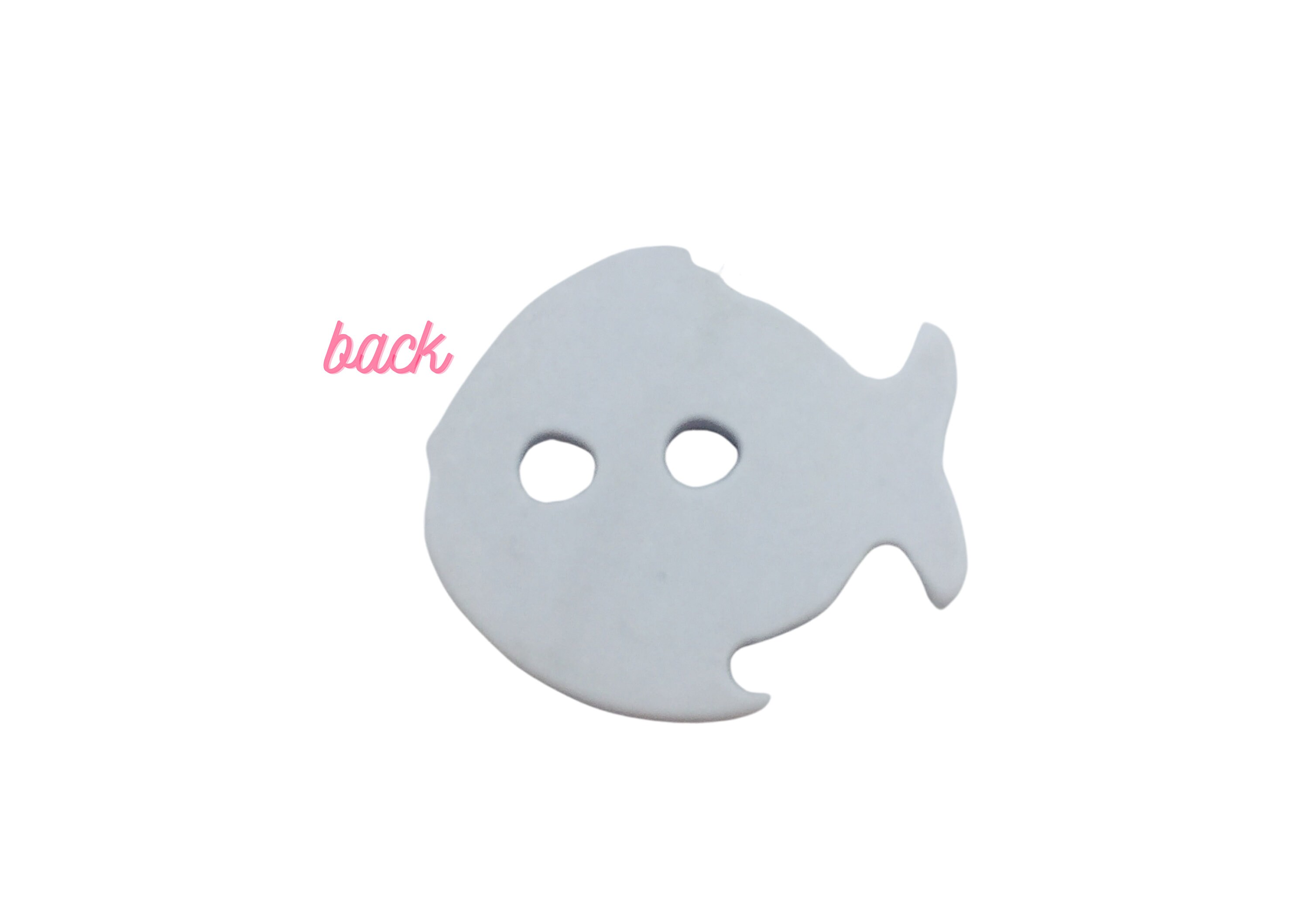 Acrylic Fish Shaped Buttons. Listing is for 6 Buttons. - Etsy