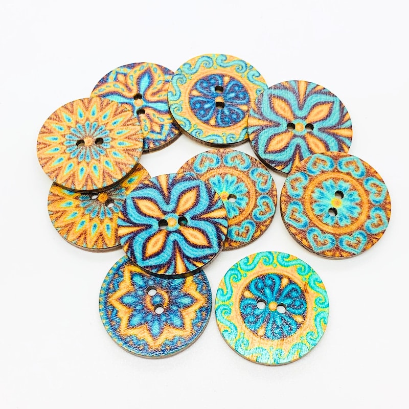 Bohemian Buttons - Etsy