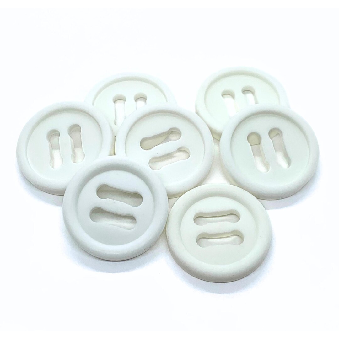 Extra Large Round Button, White Button, 30mm Button, Sweater Button ...