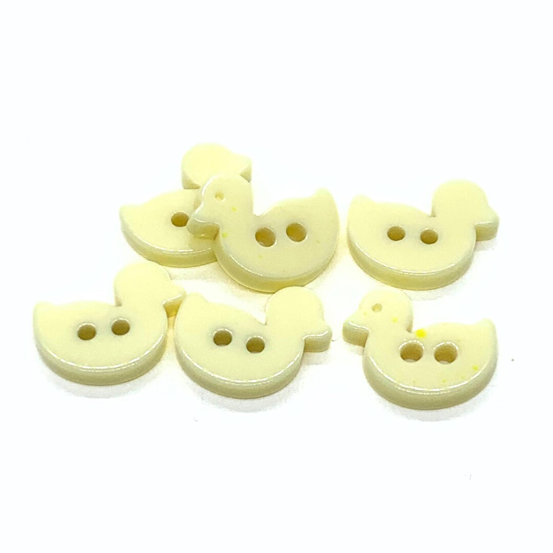 Duck Buttons, Resin, 2 Hole Sewing Button, Pale Yellow Duck, 12mm X ...