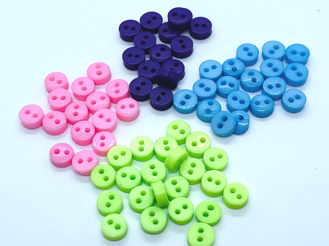 Micro Mini Buttons, Very Small Buttons, 6mm, Buttons for Doll Clothes ...
