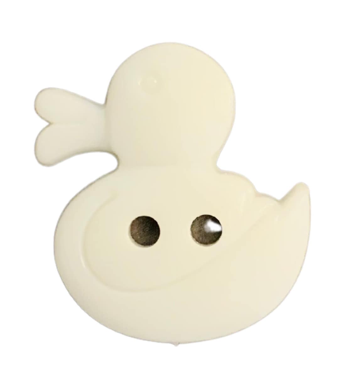 Duck Buttons. Small, Resin, 2 Hole Sewing Button. White in Color. 21 Mm ...