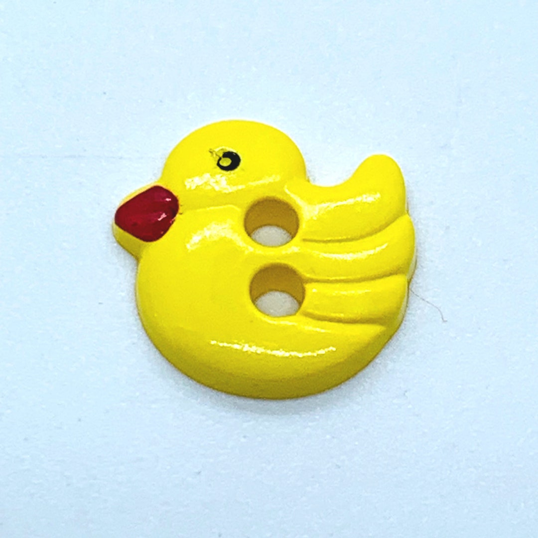 Duck Buttons Yellow Ducks Resin 2 Hole Sewing Button Baby - Etsy