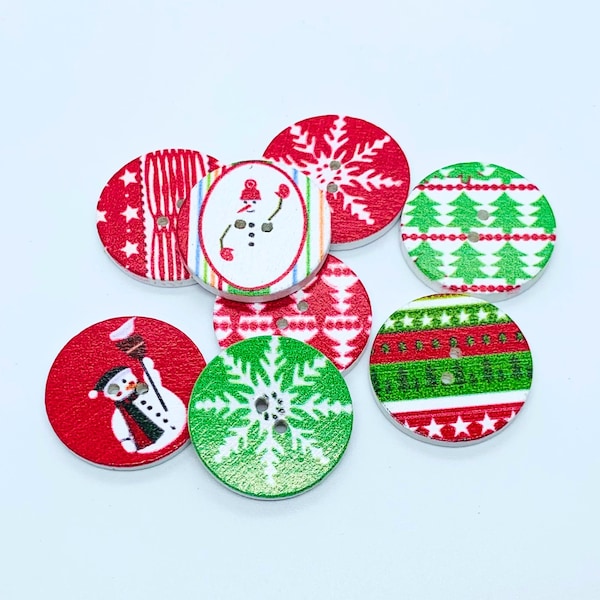 Large Winter Theme Sewing Button - Etsy