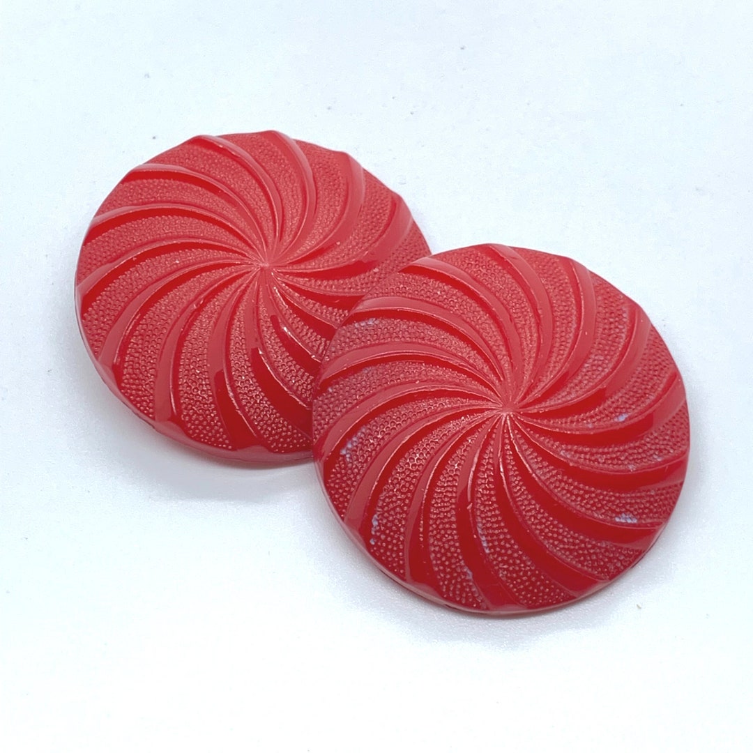 Extra Large Round Button, Red Button, 43mm Button, Sweater Button, Coat ...