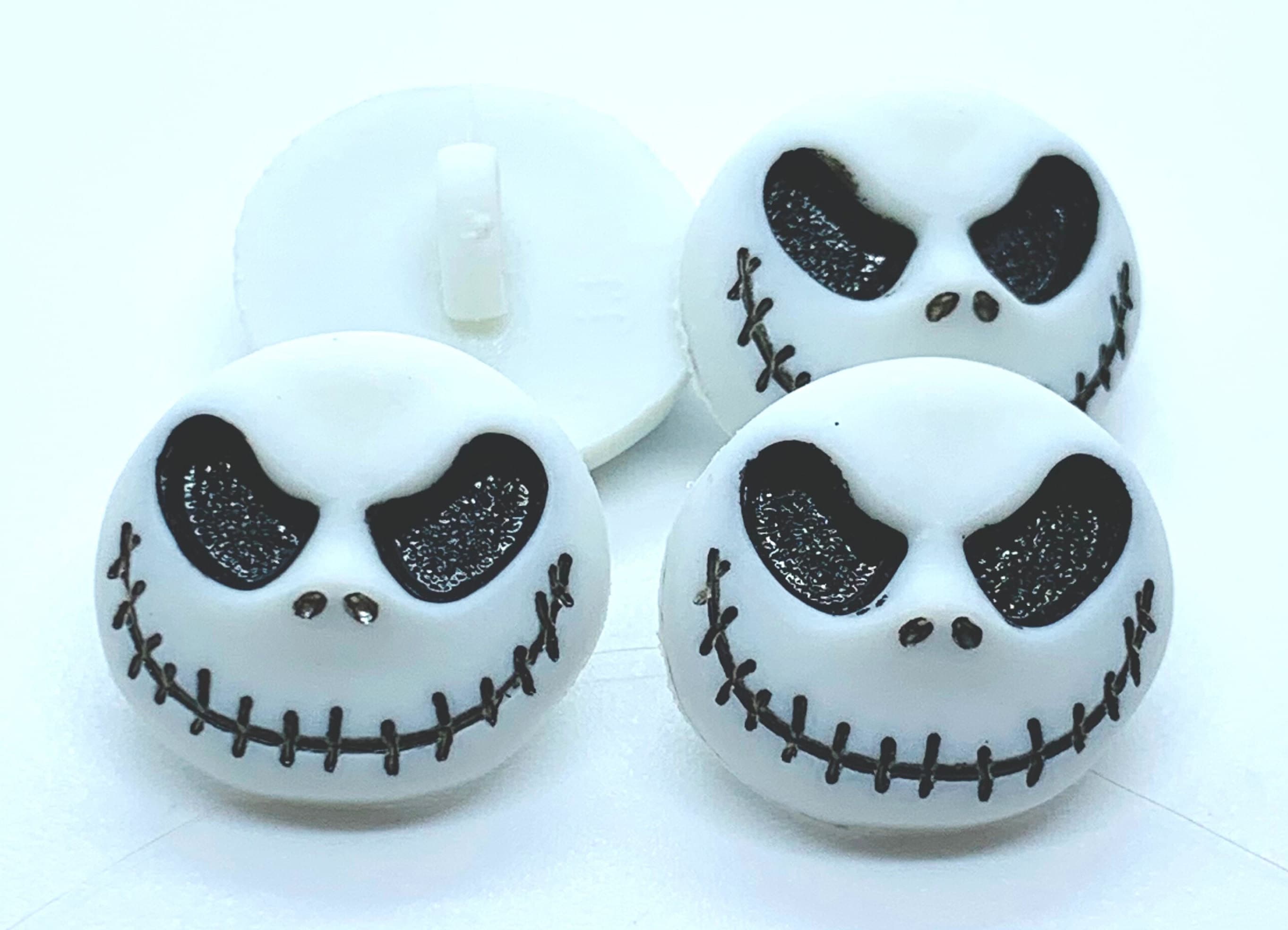 Evil Jack Halloween Buttons Skull Button Evil Face - Etsy
