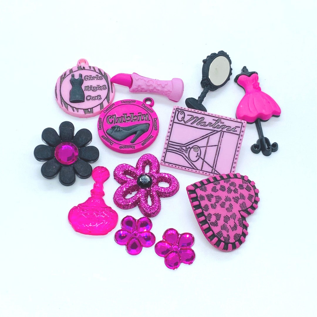 Girl Power Mixed Buttons, Flowers, Lipstick Button, Gift for Her, Gift ...
