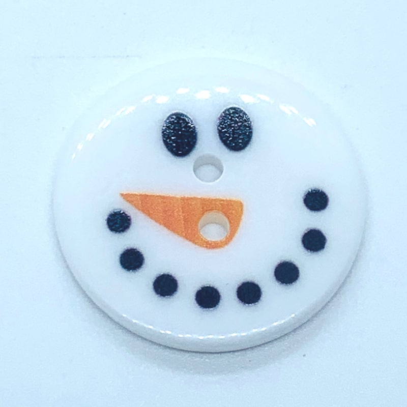 Button Snowman - Etsy