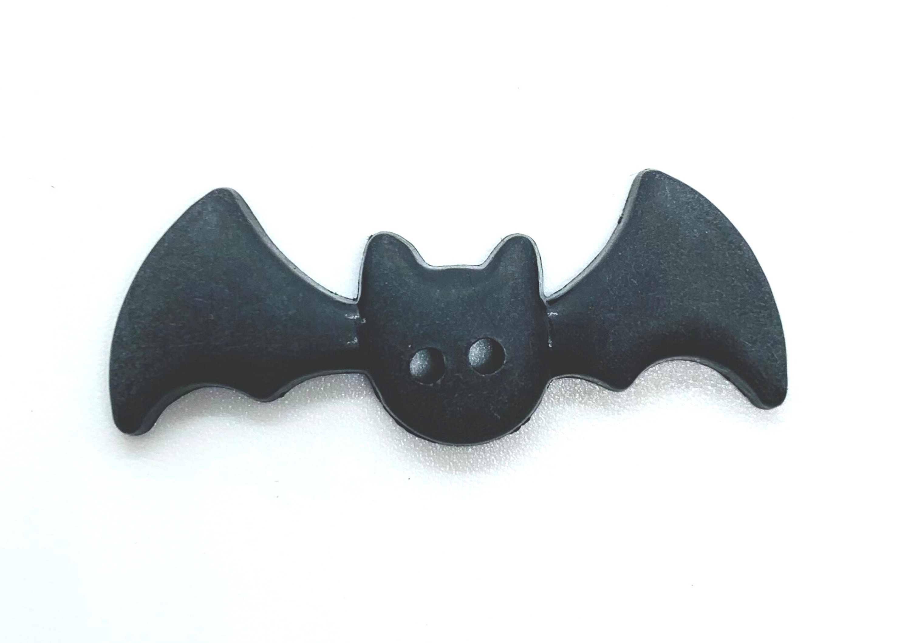 Black Bat Button Halloween Button Halloween Bat Craft - Etsy