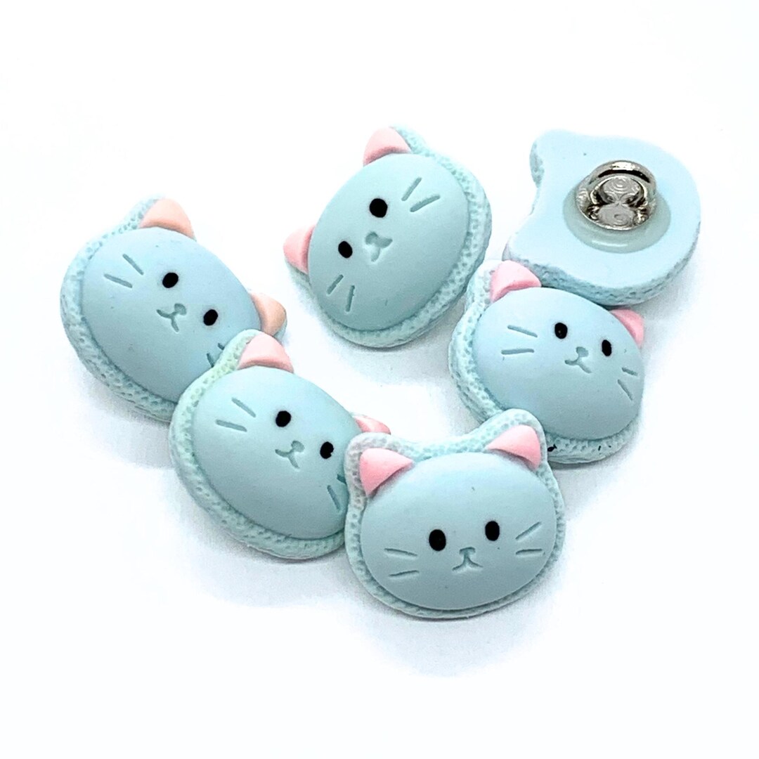 Cute Cat Buttons, Kitten Buttons, Baby Sweater Button, Shank Style, 15 ...