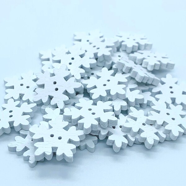 Snowflake Button - Etsy