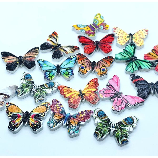 Butterfly Buttons - Etsy