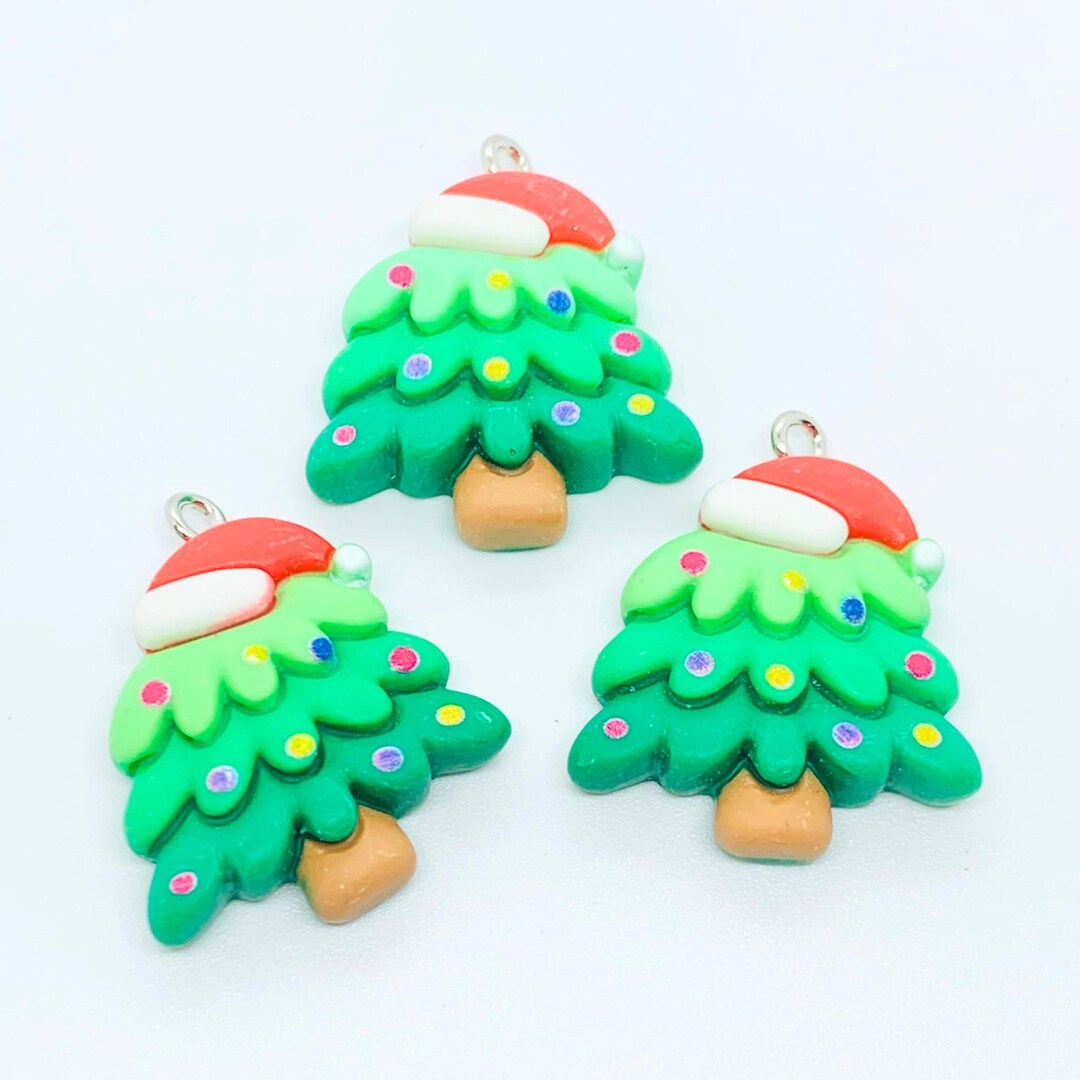 Christmas Tree Charm, Comic Christmas Tree Embellishment, Christmas DIY ...