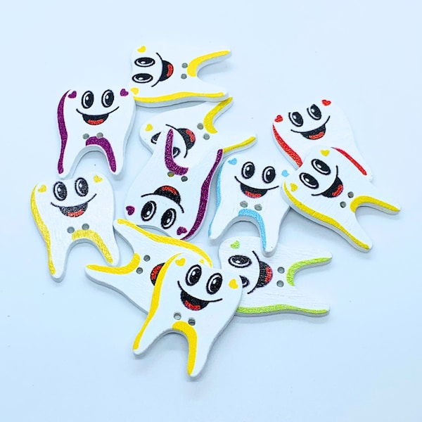 Tooth Button - Etsy