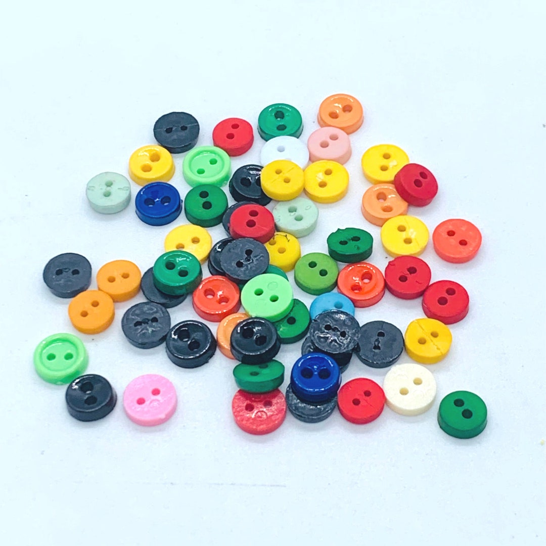 Tiny, Round, Mini, Button, Primary Colored Buttons, Craft or ...