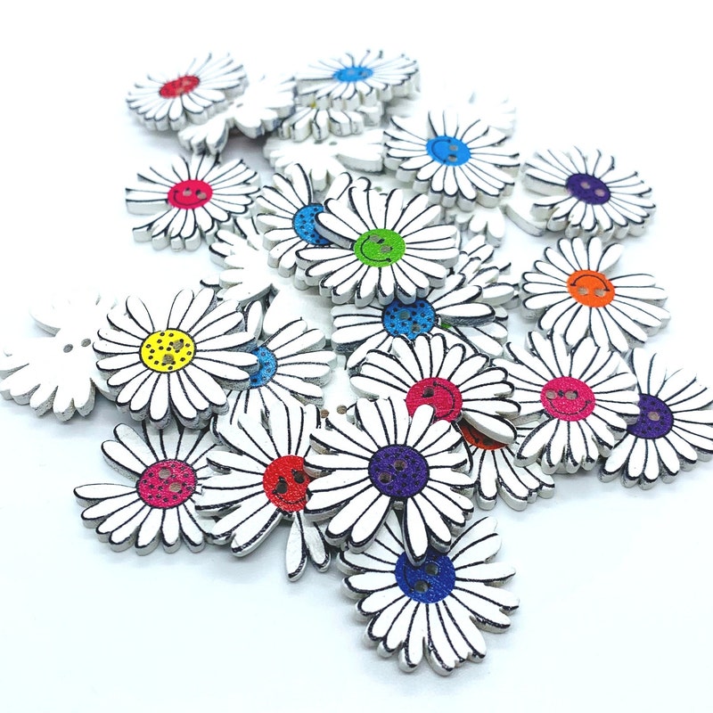 Daisy Buttons - Etsy UK